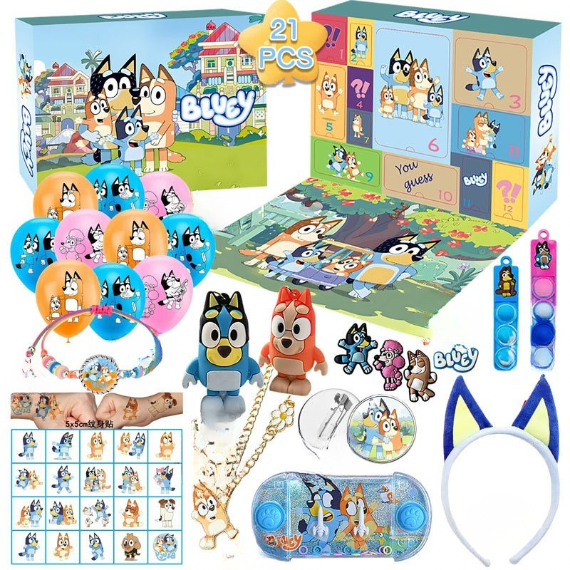 Bluey 21-piece Advent Christmas Countdown Calender – CGDboutique