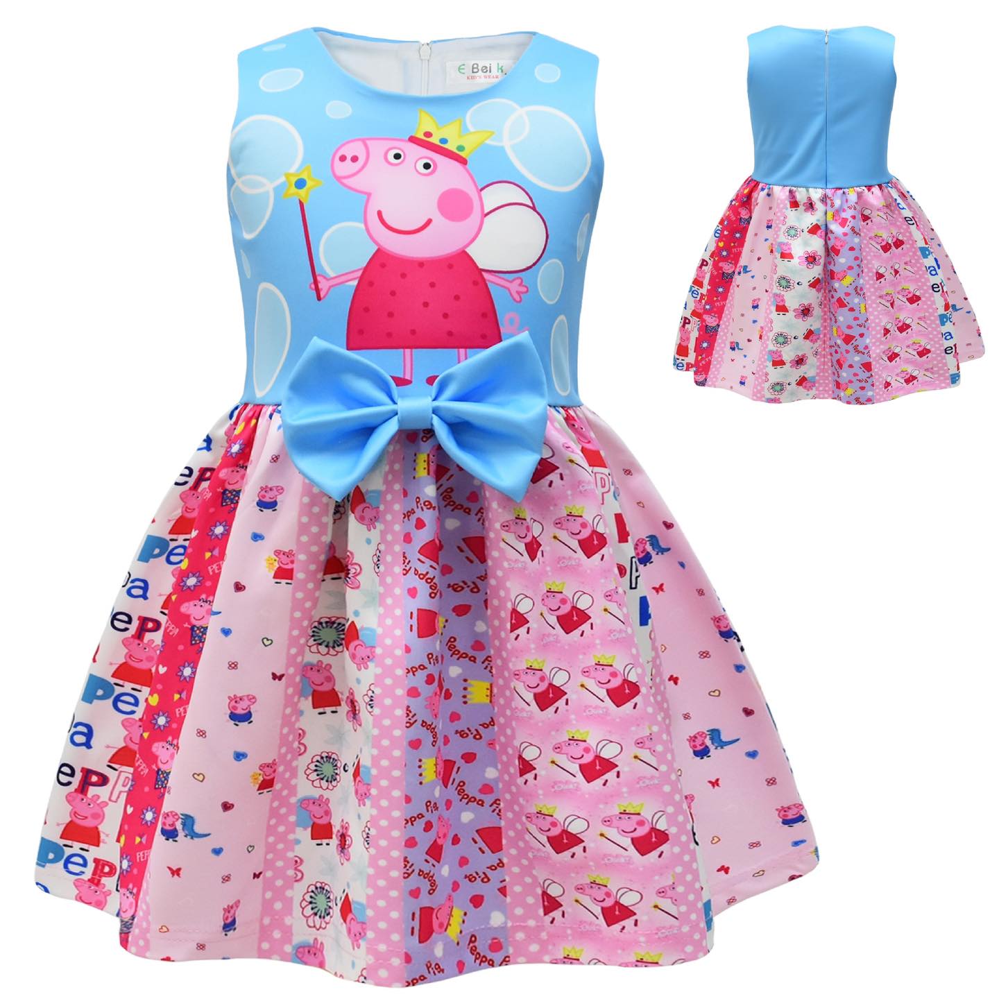 Peppa Pig bow Character dress – CGDboutique